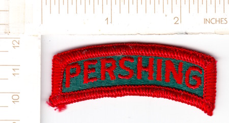 Army Pershing tab me ns $2.50