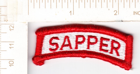 Army Sapper tab color me ns $3.50